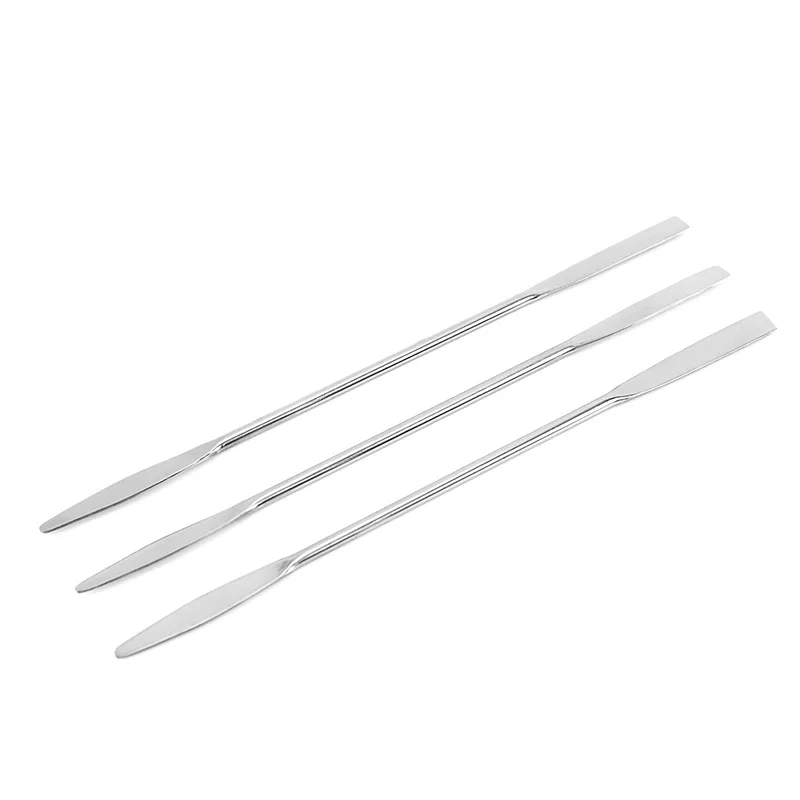 Professional Art Nail Mixed Pigment Spatula Stainless Steel Double Head ...