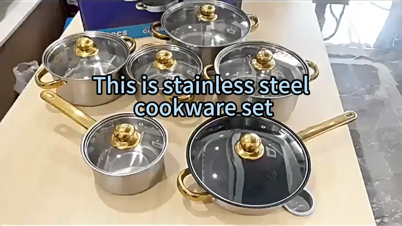 Stainless Steel Cookware Set Kitchen Cooking Pot Set Juego De Ollas ...