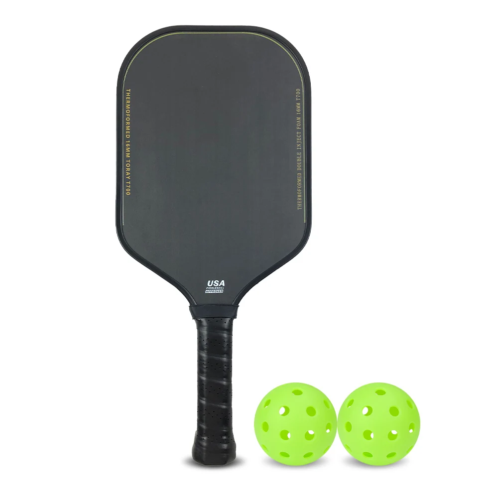 Double Inject Foam Pickleball Paddle Racket Toray T700 Friction ...
