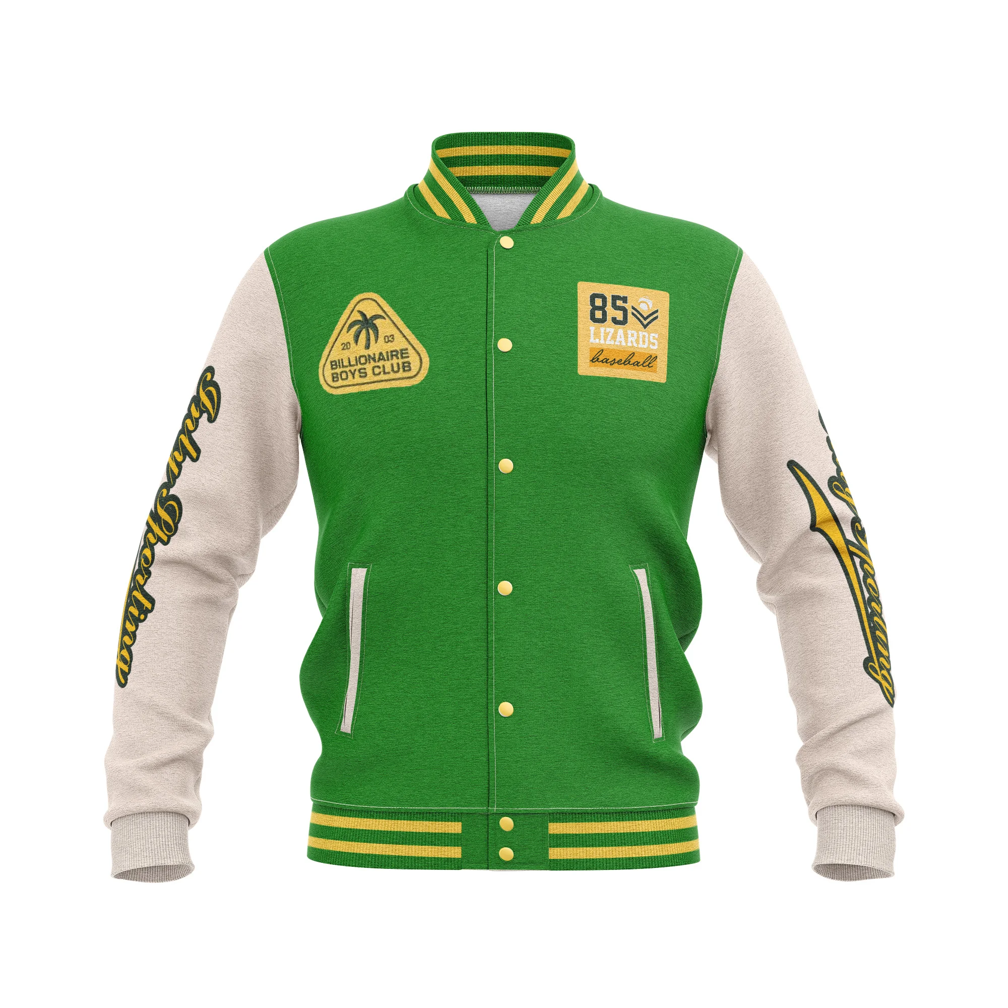 Customized Embroidery Logo Sublimation College Varsity Jacket