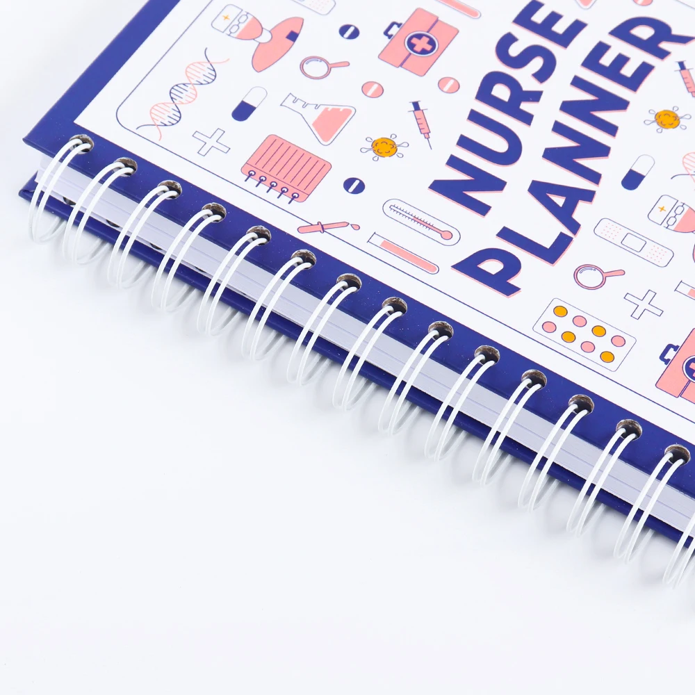 Custom 2024 Logo Printing Luxury School Journal Notebook Spiral Daily ...