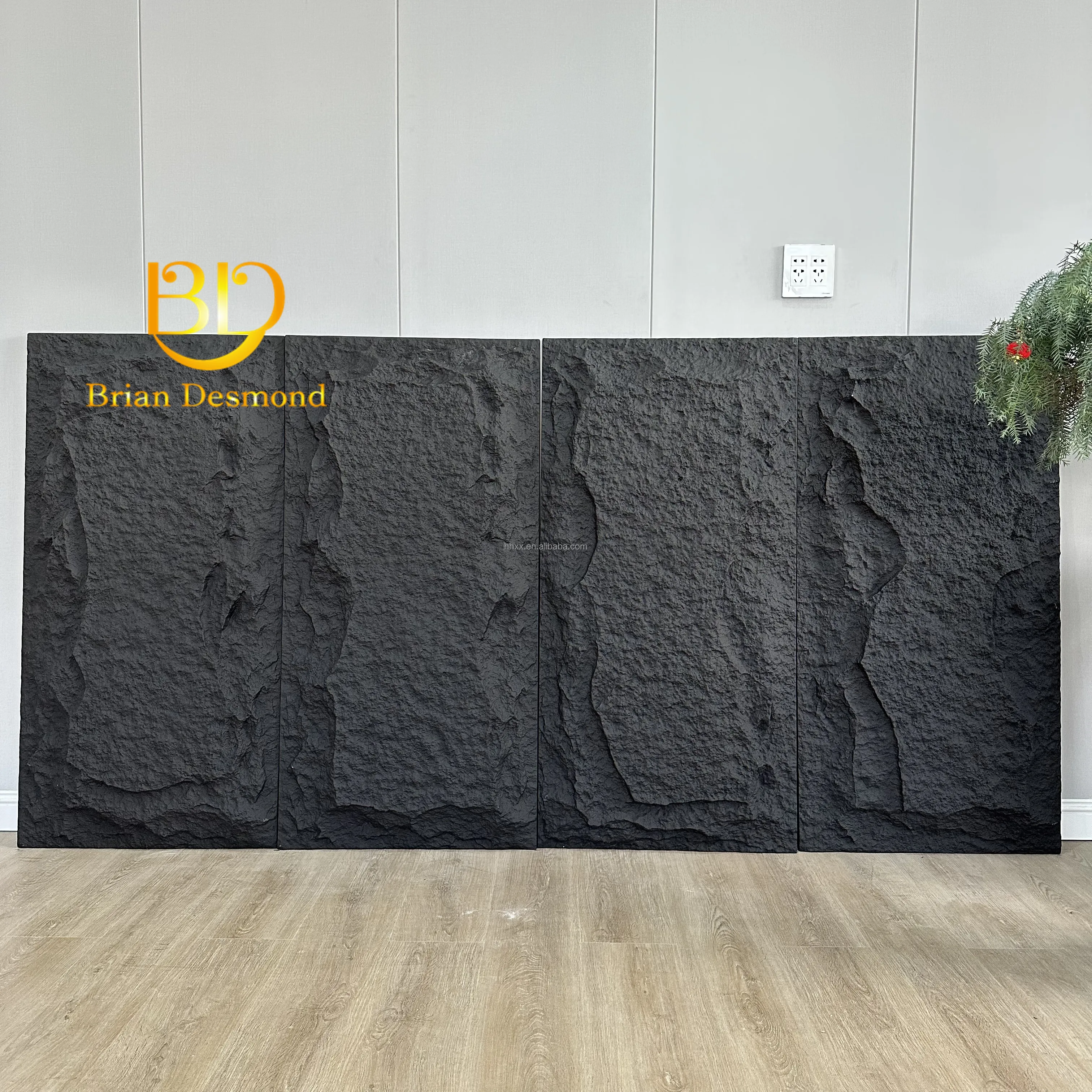 Fireproof Polyurethane Mushroom Face PU Faux Stone Tile