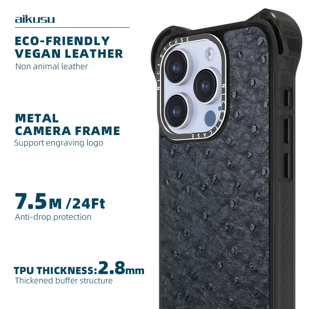 PU Leather Phone Case for Casetify - Magnetic & Bounce Corners