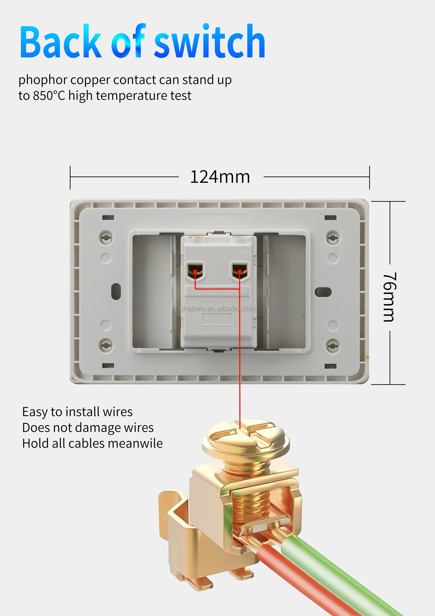 Modern Luxury Thick 118 China House Light Wall Electric Switch And ...