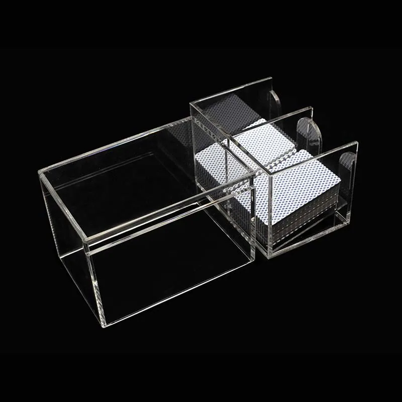 High Quality Transparent Acrylic 8 Deck Square Baccarat Poker Waste ...