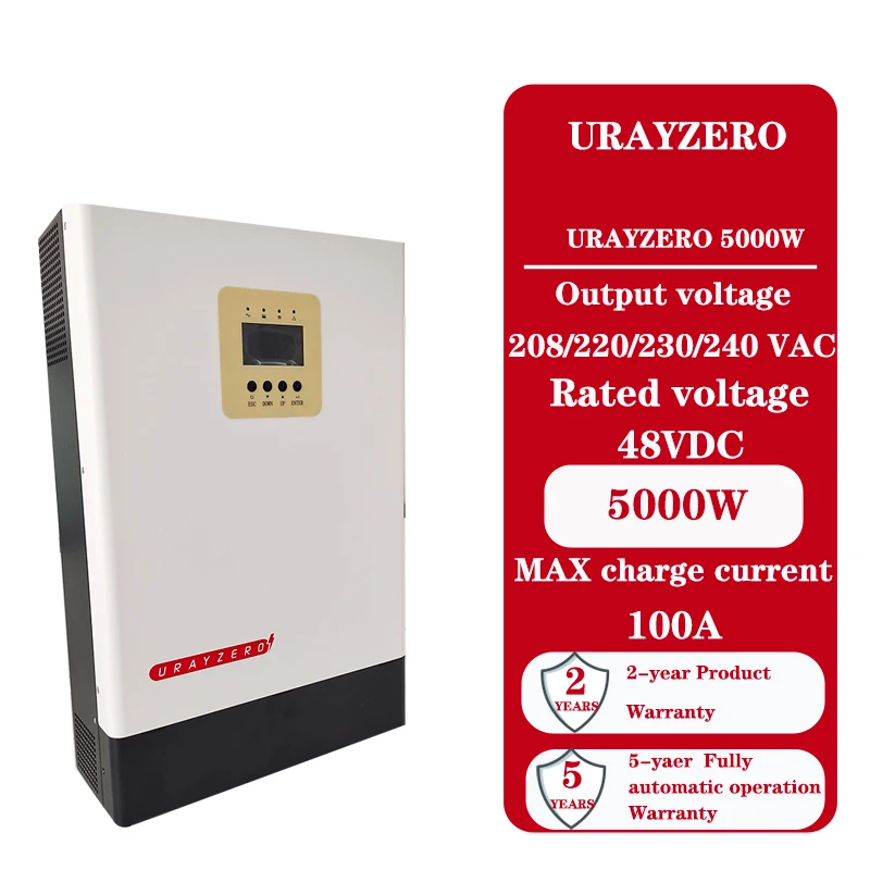 Urayzero 48 Volt 48v Mppt Single 3 Phase Residential Off Grid 5 Kw Kva ...