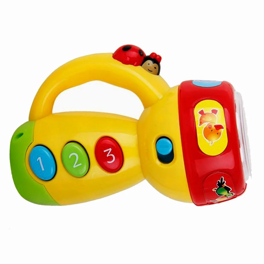 Kids Spin And Learn Color Flashlight Led Flashlight Musical Kids ...