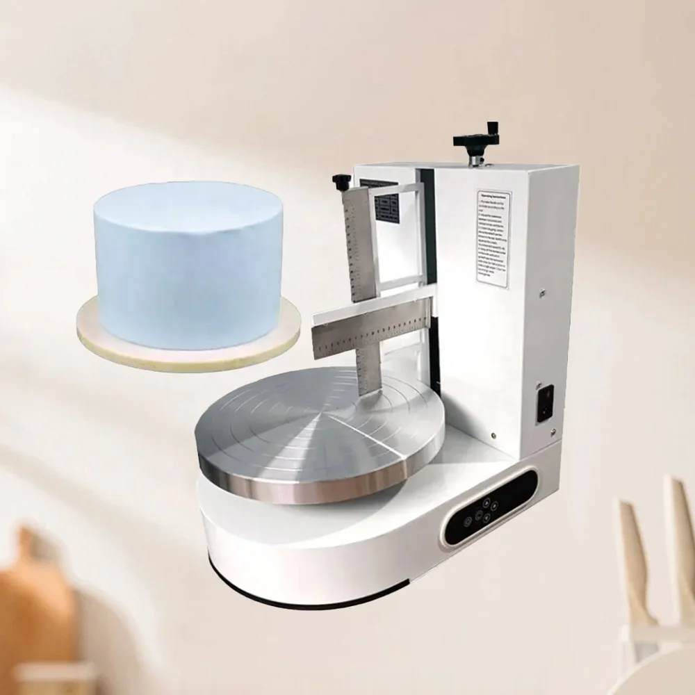 Portable Automatic Cream Cake Decorating Wiping Machines Cake Smoothing ...
