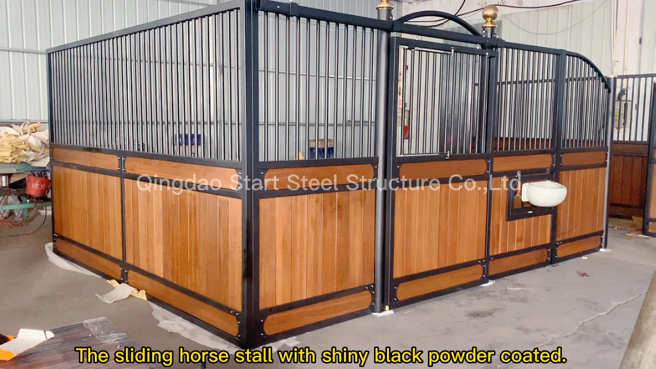 Luxurious Indoor Powder Coated Horse Stable Stall With Bamboo Board ...