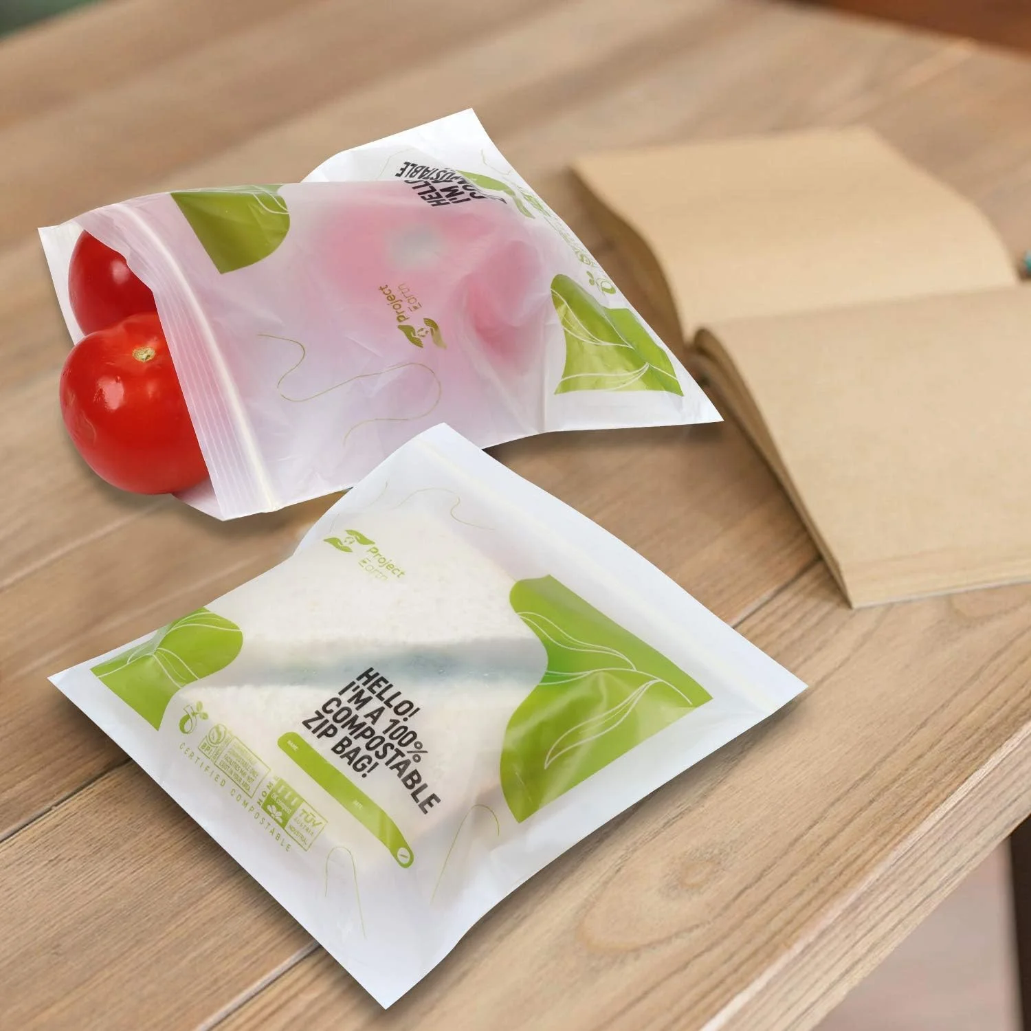 Home Compostable Zip Lock Bags - Sustainable & Biodegradable