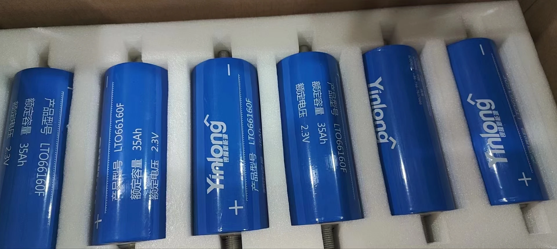 Yinlong Grade A 2.3V Lithium Titanate Batteries - 30000 Cycles