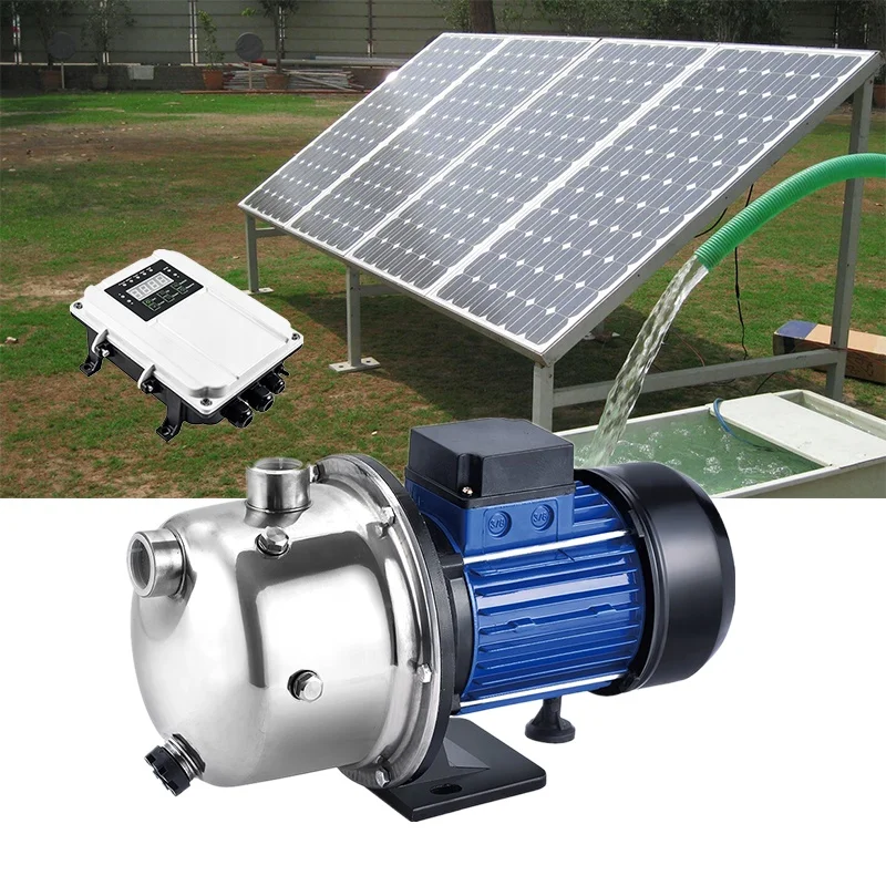 DC96V 1HP Solar Power Water Surface Booster Pressure Pump With MPPT ...