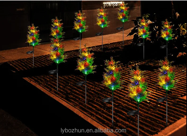 Pine Tree Ip45 Outdoor Led Garden Patio Lawn Lamp Christmas Landscape ...