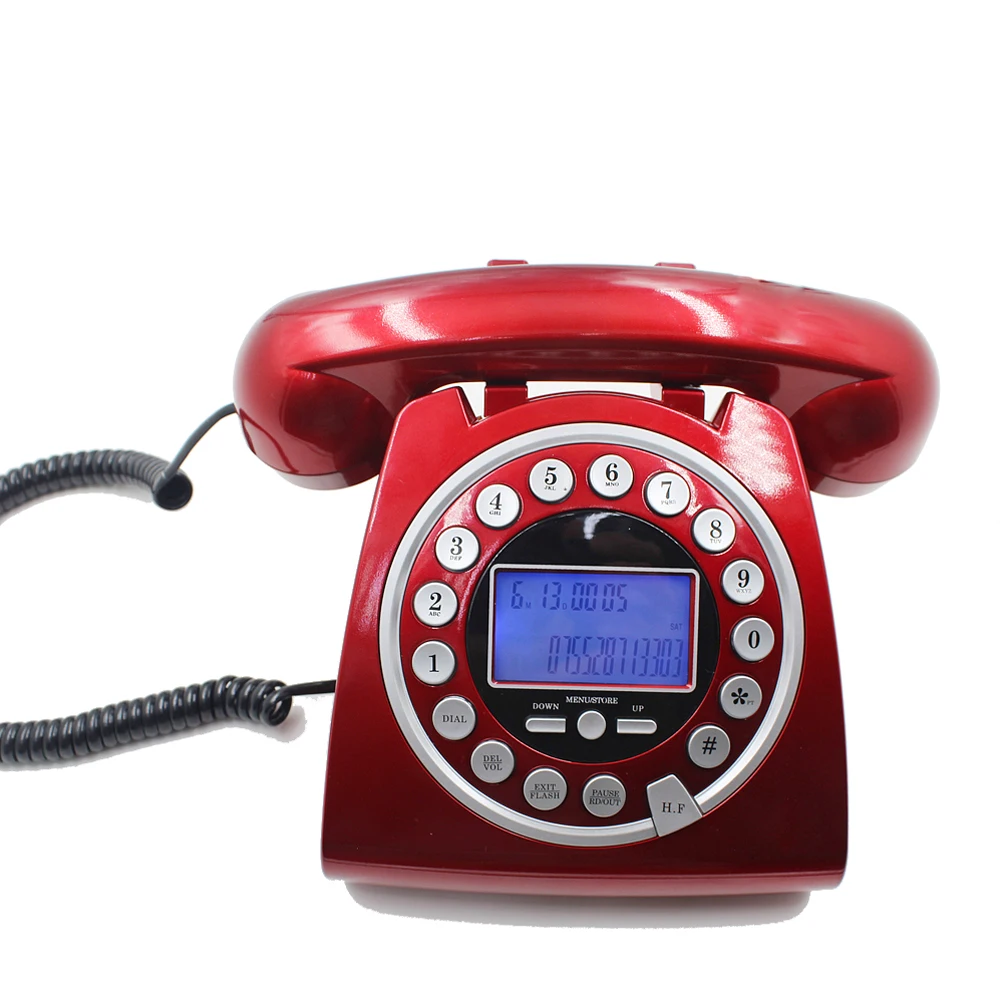 Vintage Style Antique Telephone with Caller ID Classic Phone