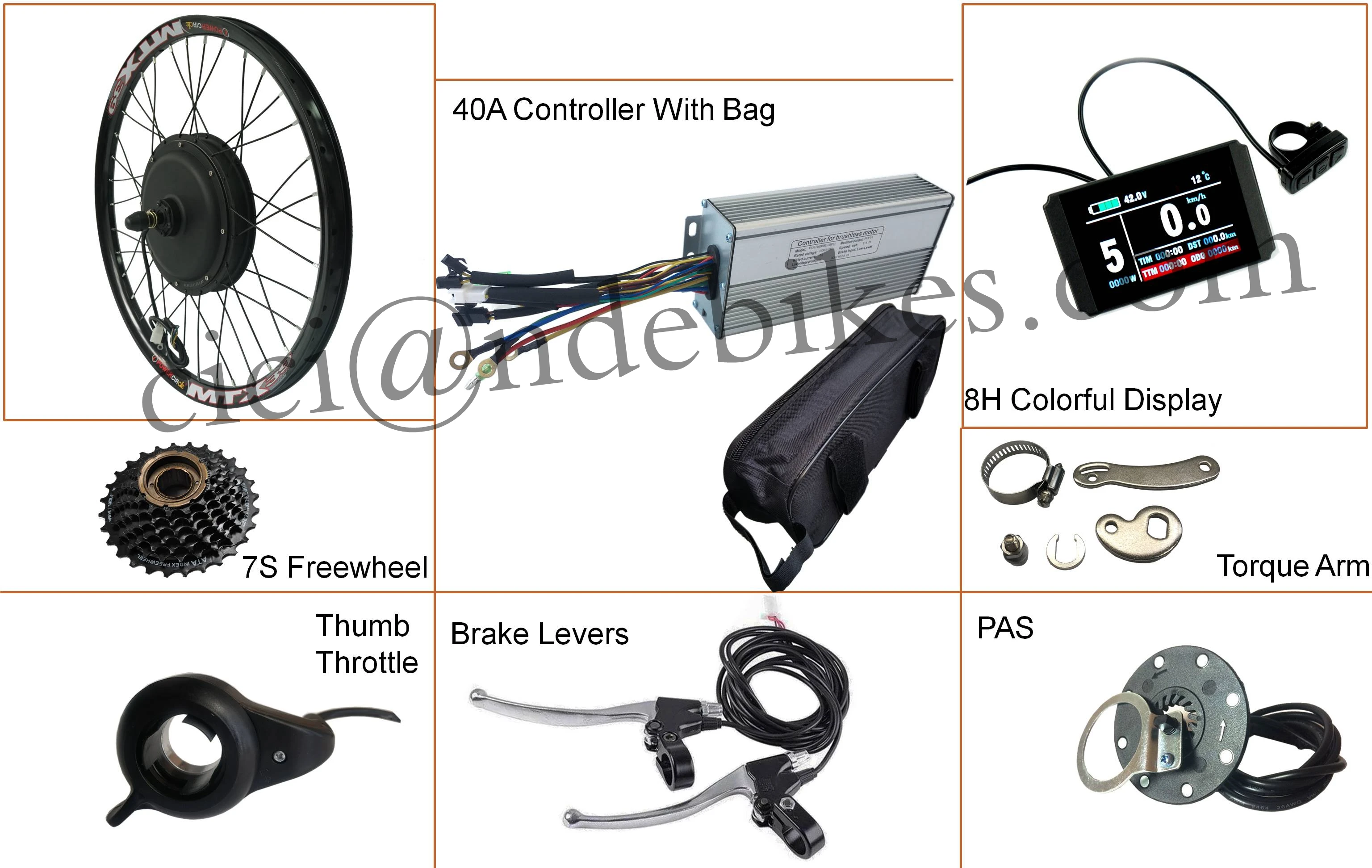 Uk Usa Warehouse 52v 1500w Electric Cike Kit 2000w Mtx39 Ebike Electric ...