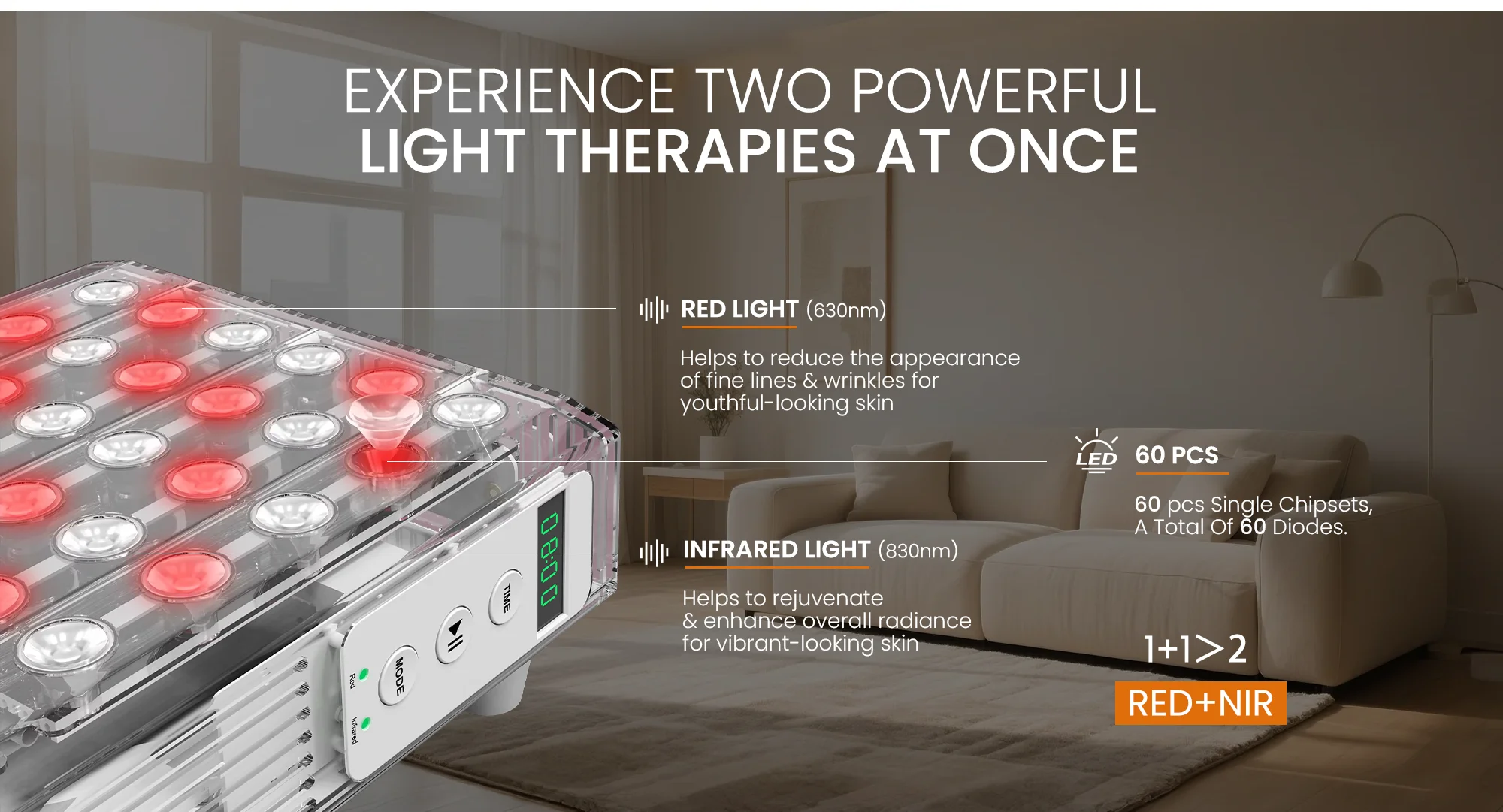 OEM ODM Medical Grade Diodes Led Red 660nm Near Infrared 850nm Hanging ...