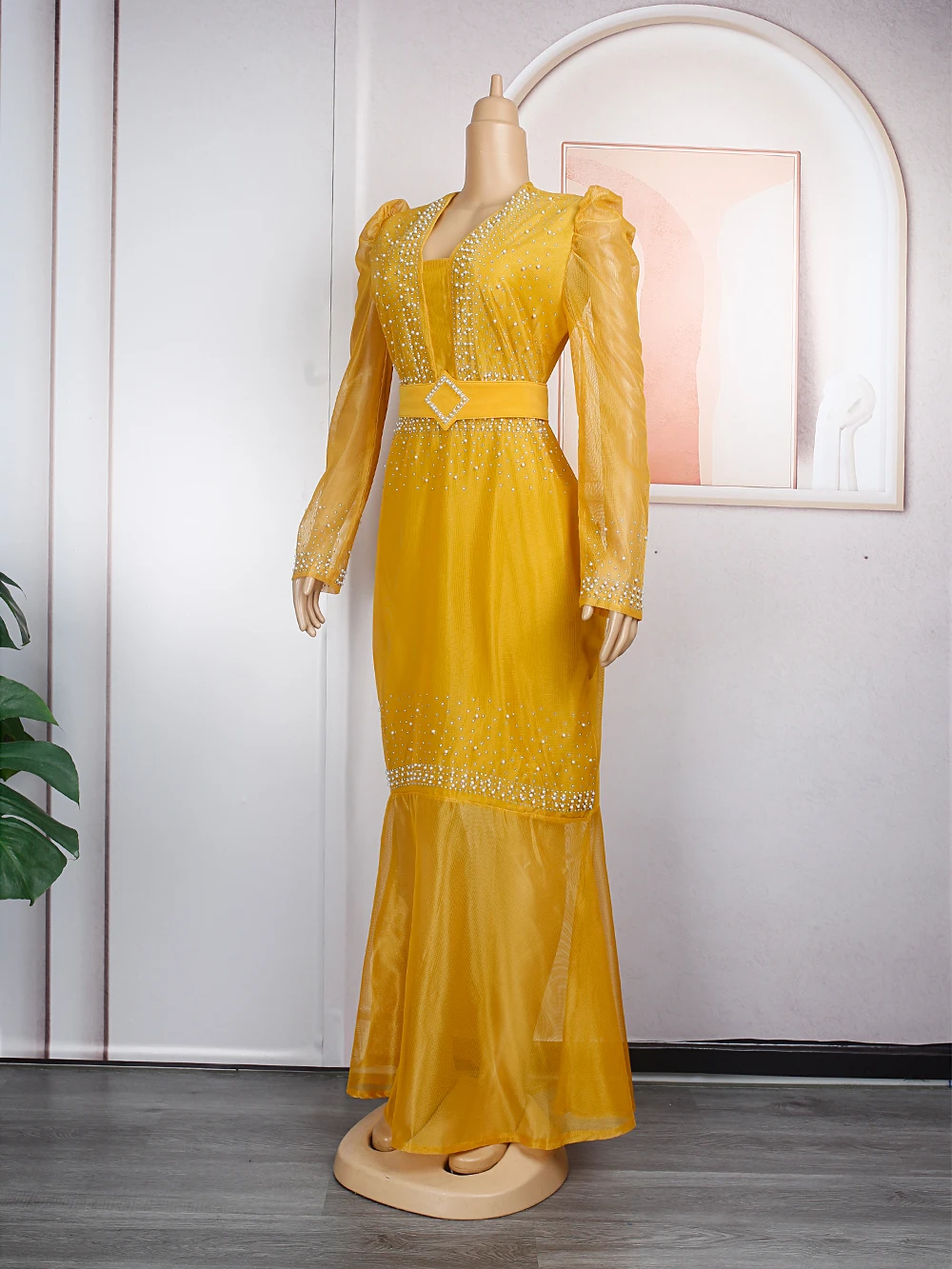 H & D African Turkey Dresses for Women With Beads Party Dresses Dashiki ...