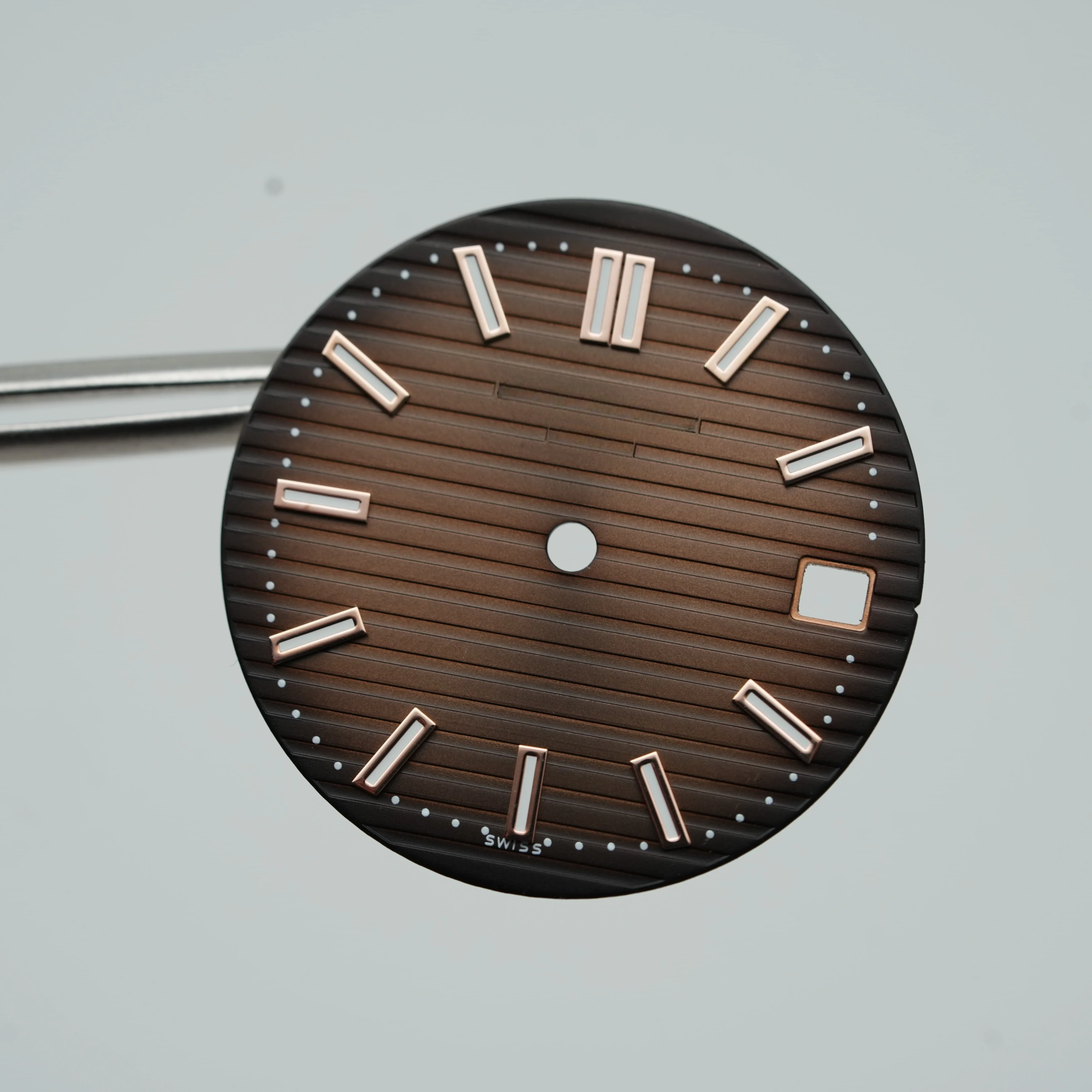 Rose Gold Watch Dial with Stainless Steel Case 324 Movement Compatible ...