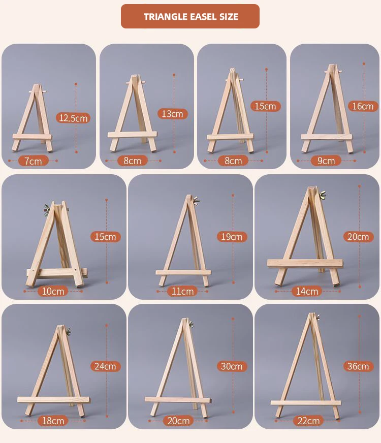 Art Supplier Drawing Painting Artwork Display Wooden Easel