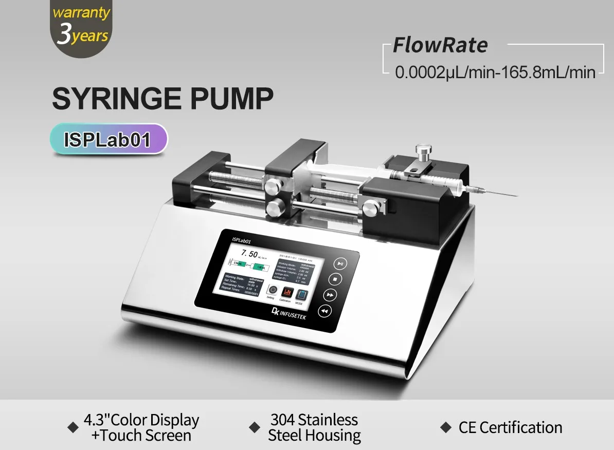 ISPLab01 Microfluidic Electric Lab Syringe Pump for Electrospinning ...