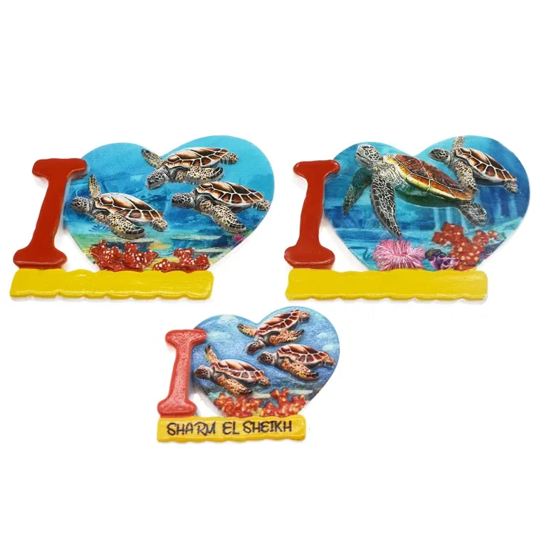 Wholesale 3d Resin Turtle Magnet Custom Souvenir Fridge Magnet Resin ...