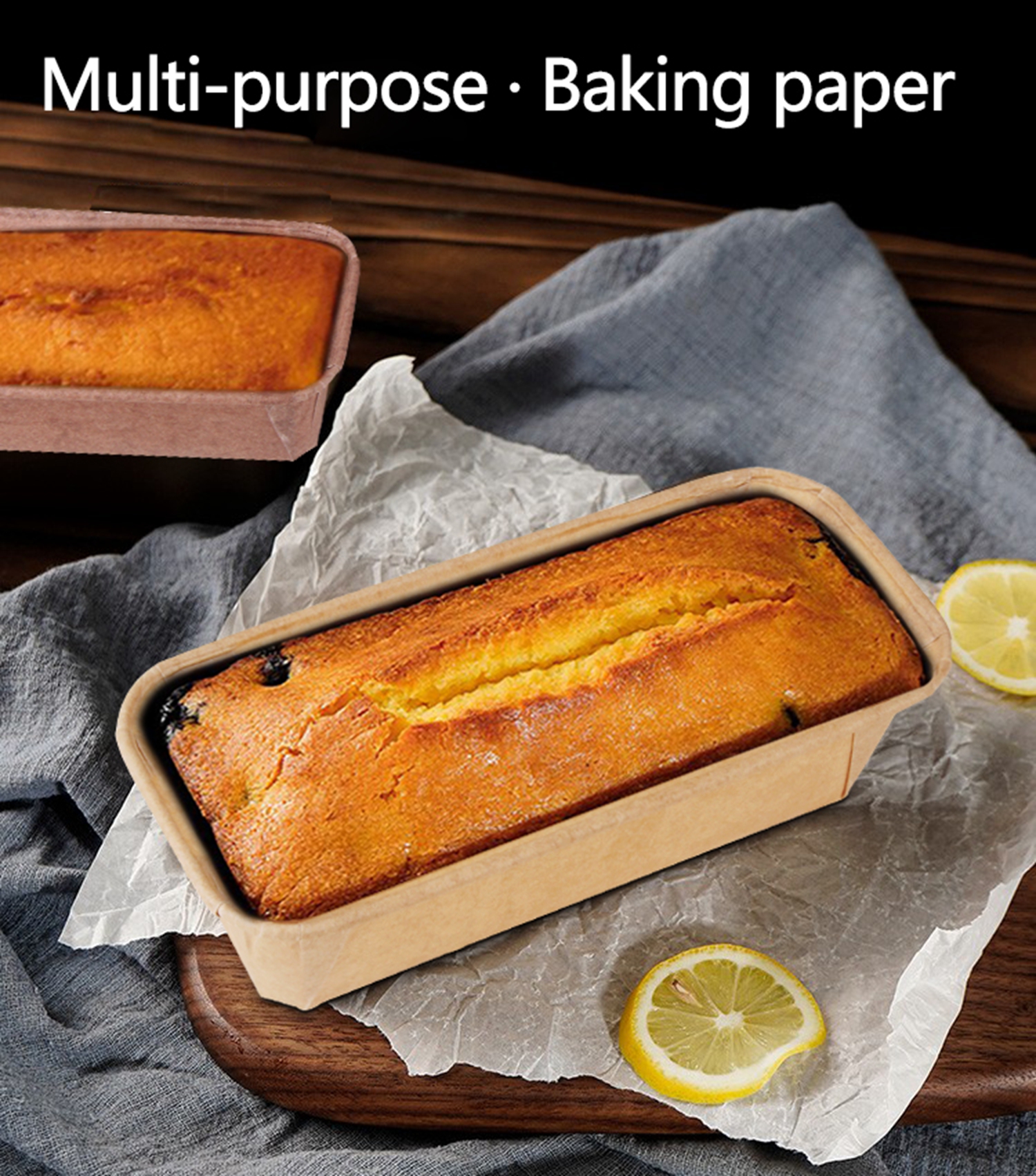 Disposable Custom Oil Proof Paper Loaf Pan Mold Muffin Cake French ...