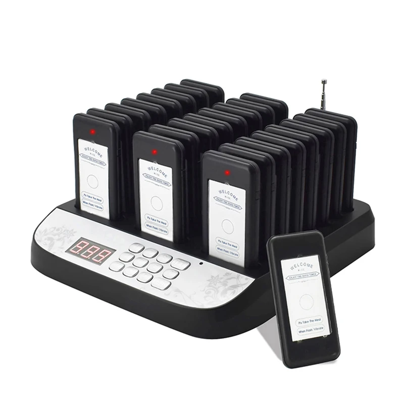 Long Distance Range System Call Coaster Buzzers Customer Service 24 ...