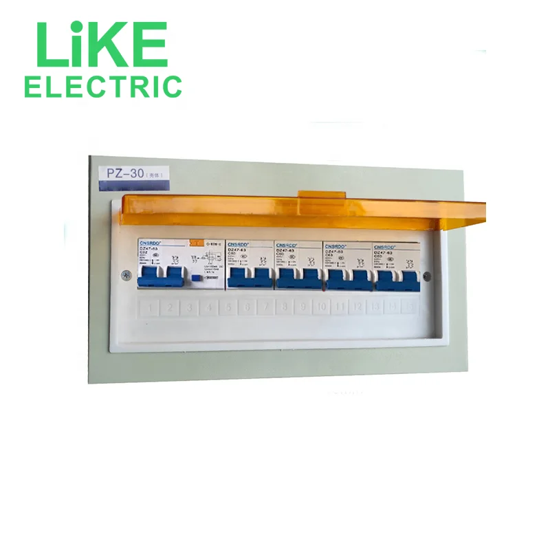 MCB Distribution Box Power Electrical Equipment Metal Box 24 to 40 Way Double Row PZ30 ...