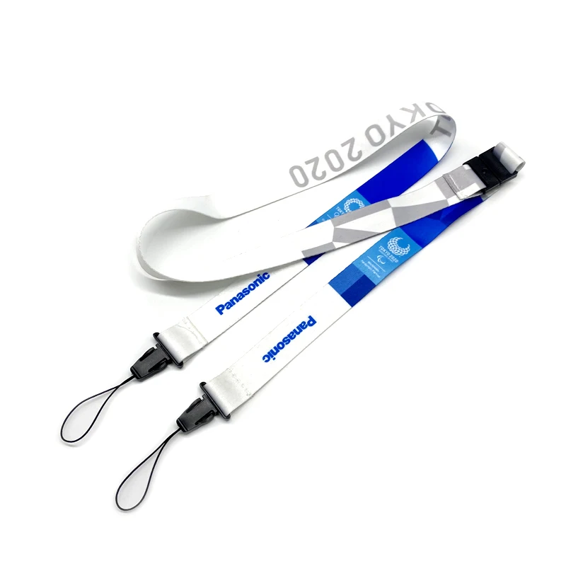 Custom Logo Printed Sublimation Strap Wrist Keychain