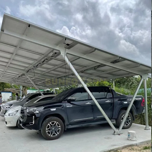 Aluminum Carport Pv System Waterproof Design Solar Mounting Structure ...