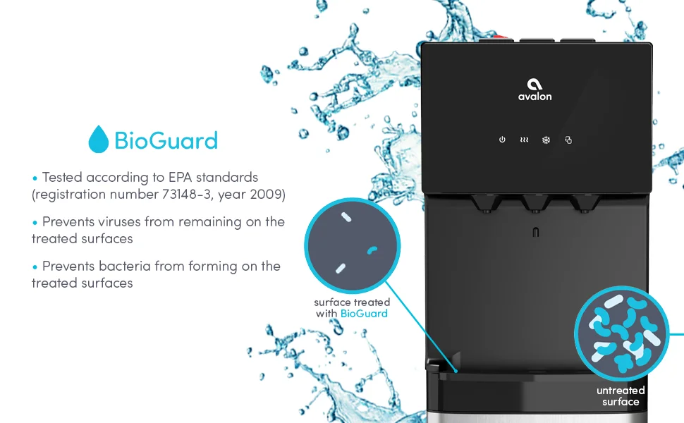 3 Temperature Filtered Water Cooler Dispenser - Bottom Loading ...