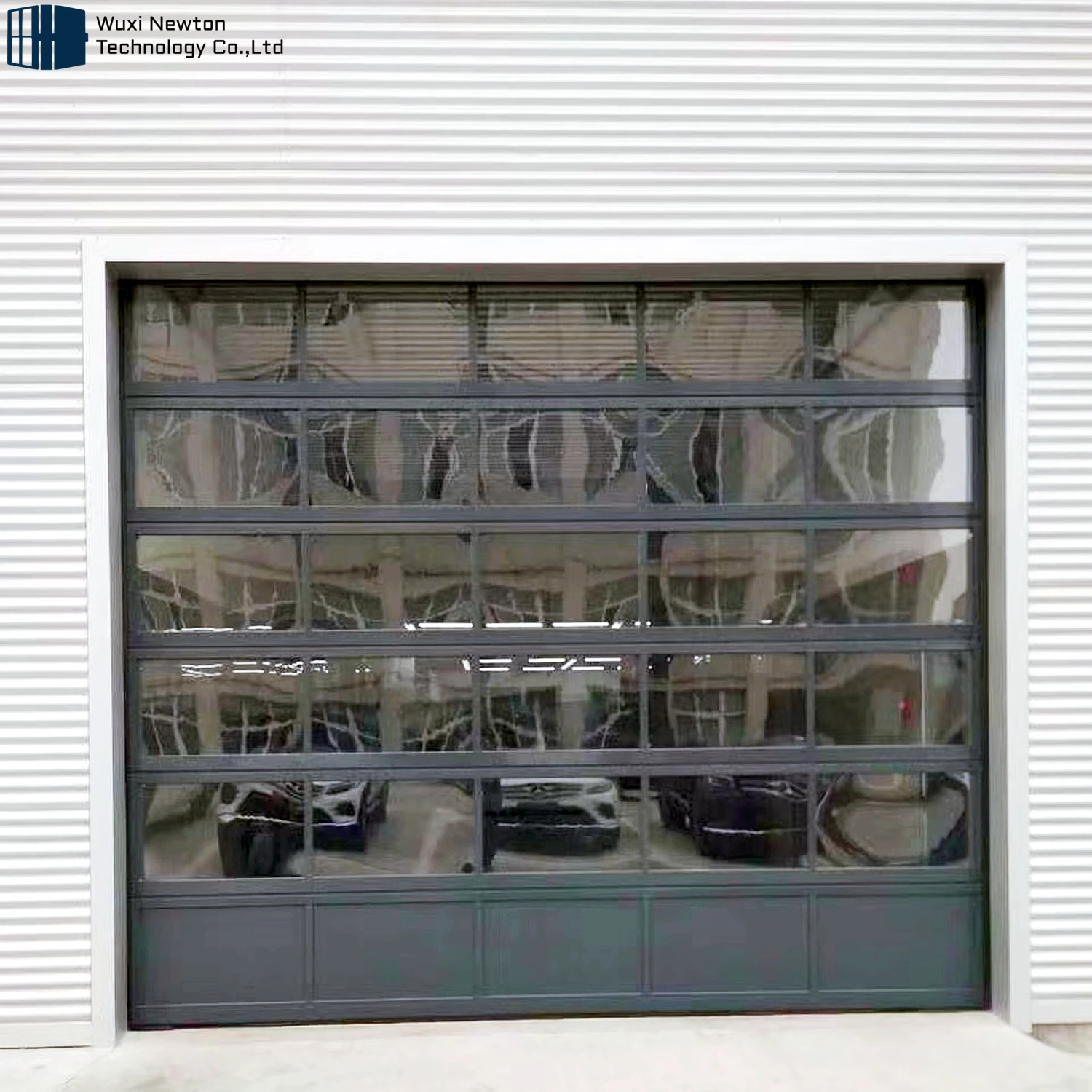 High Performance Electric Anti-Theft Glass Sectional Garage Doors ...
