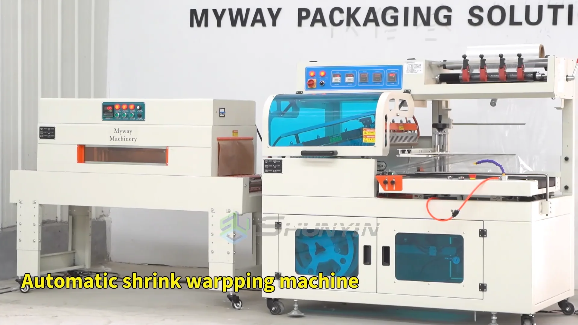 Full Auto High Speed Shrink Wrapping Machine /tunnel Shrink Wrapping ...