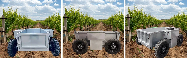 110cc Automatic Transmission Agriculture UGV Robot Trolley Carrier ...