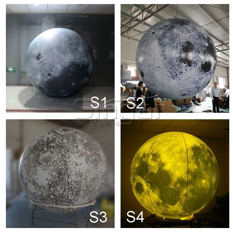Giant Inflatable LED Lighting Moon Balloon for Parties & Events ...
