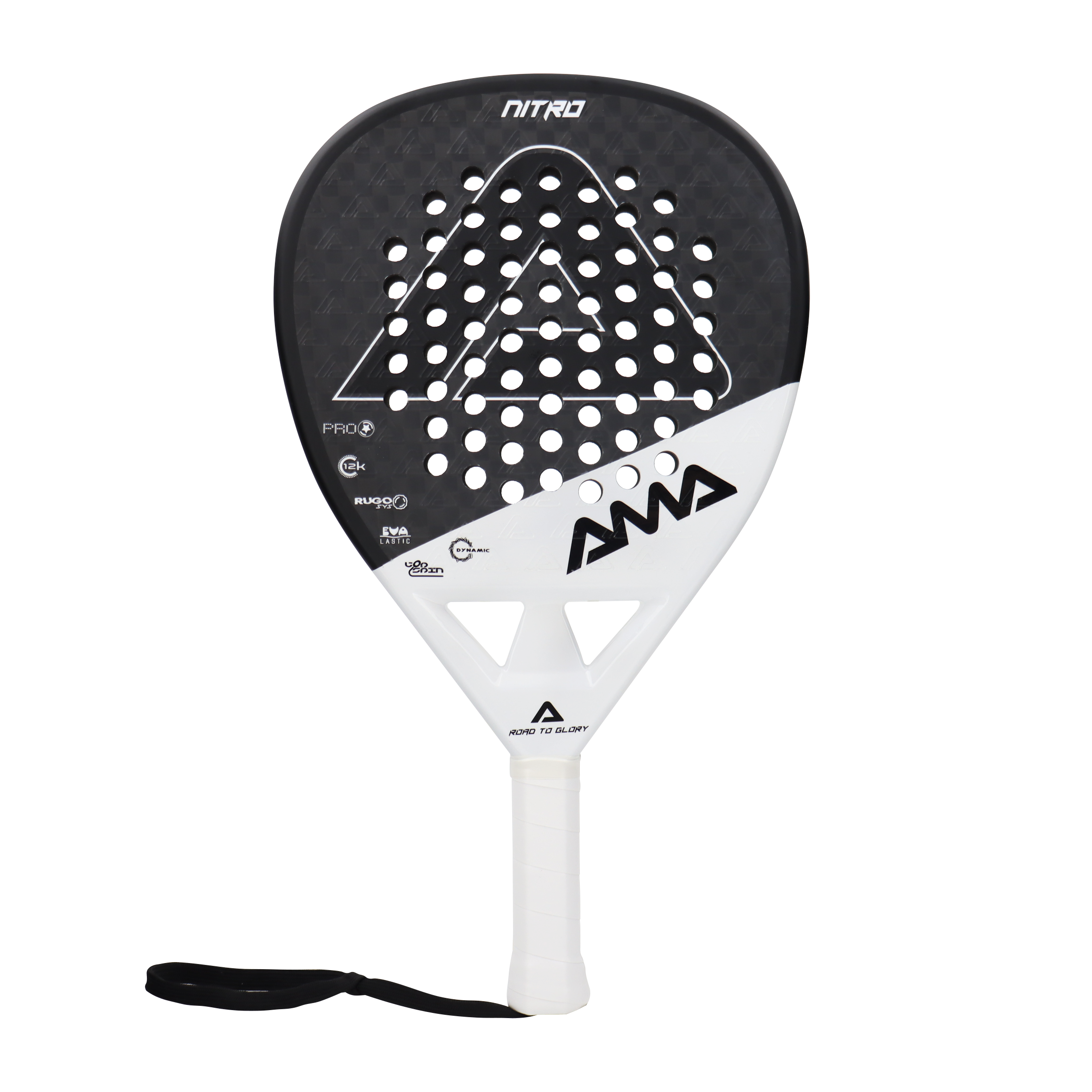 AMA Sport Custom Logo Carbon Fiber Padel Racket - Lightweight 18K Fiber ...