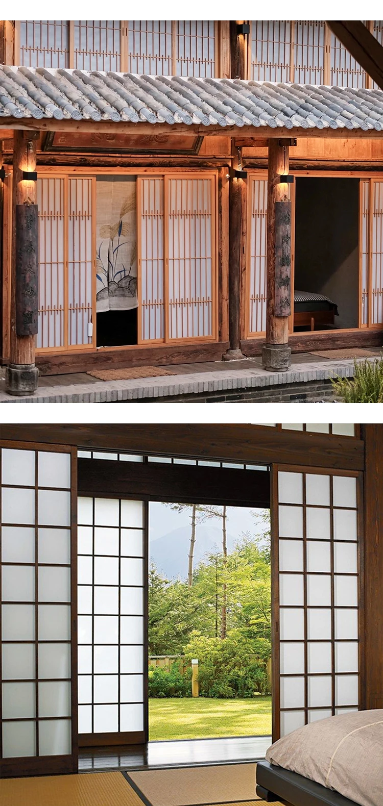 Japanese Sliding Glass Doors Grid Sliding Glass Nordi Shoji Minimalist ...