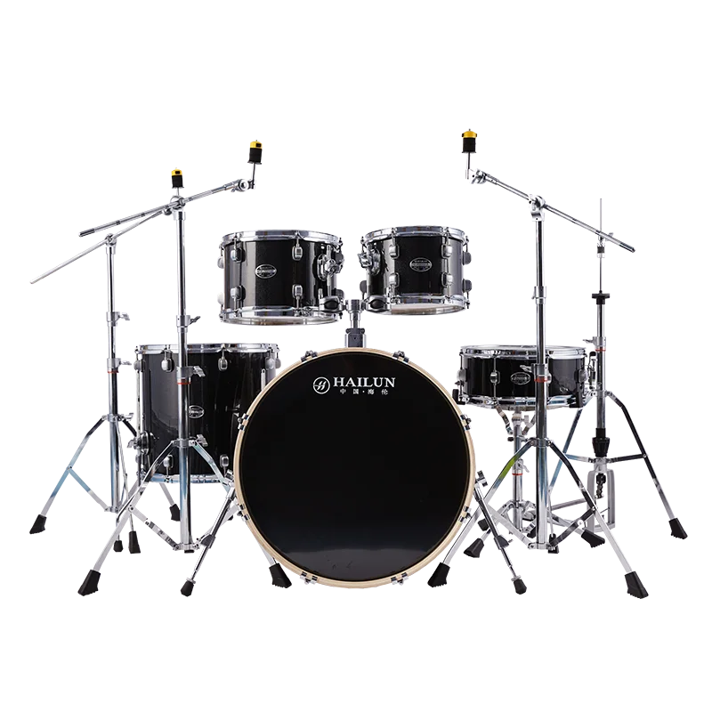 Hailun Battleship Poplar Jazz Drum Set 5 Drums 3 Cymbals Children Adult ...