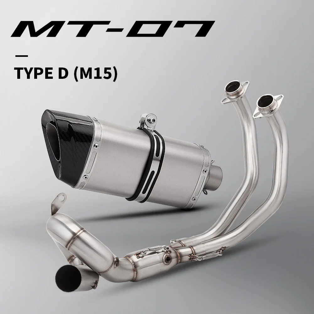 2014-2025 MT07 FZ07 XSR700 Full Motorcycle Exhaust System Escape ...