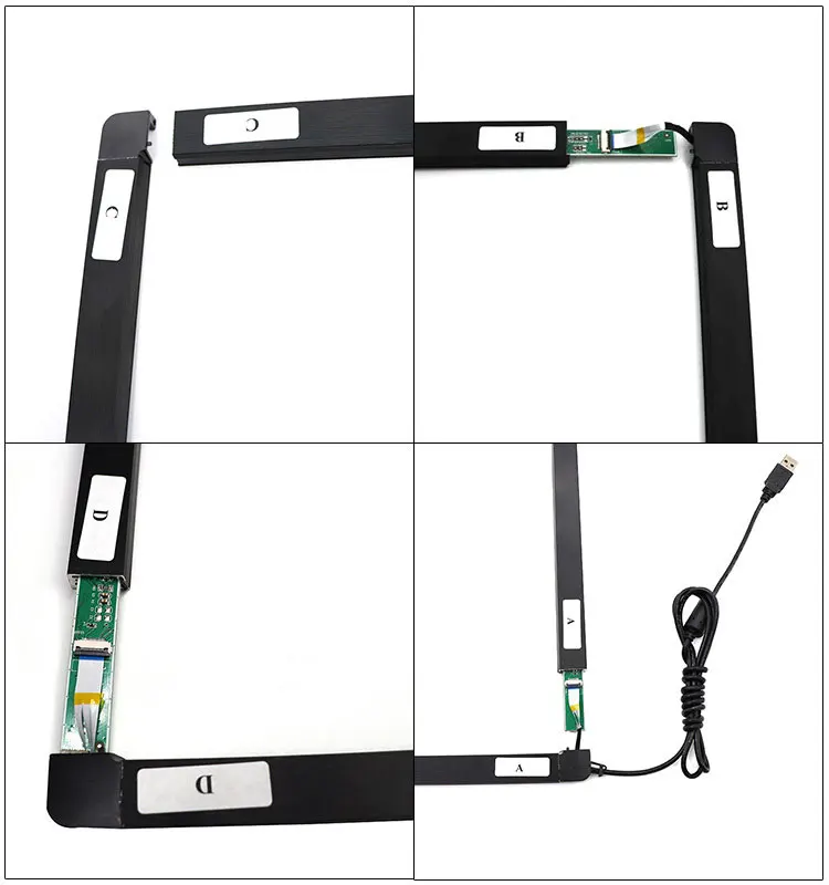 70-Inch IR Touch Screen Overlay 10-20 Points Infrared Multi-Touch Frame ...