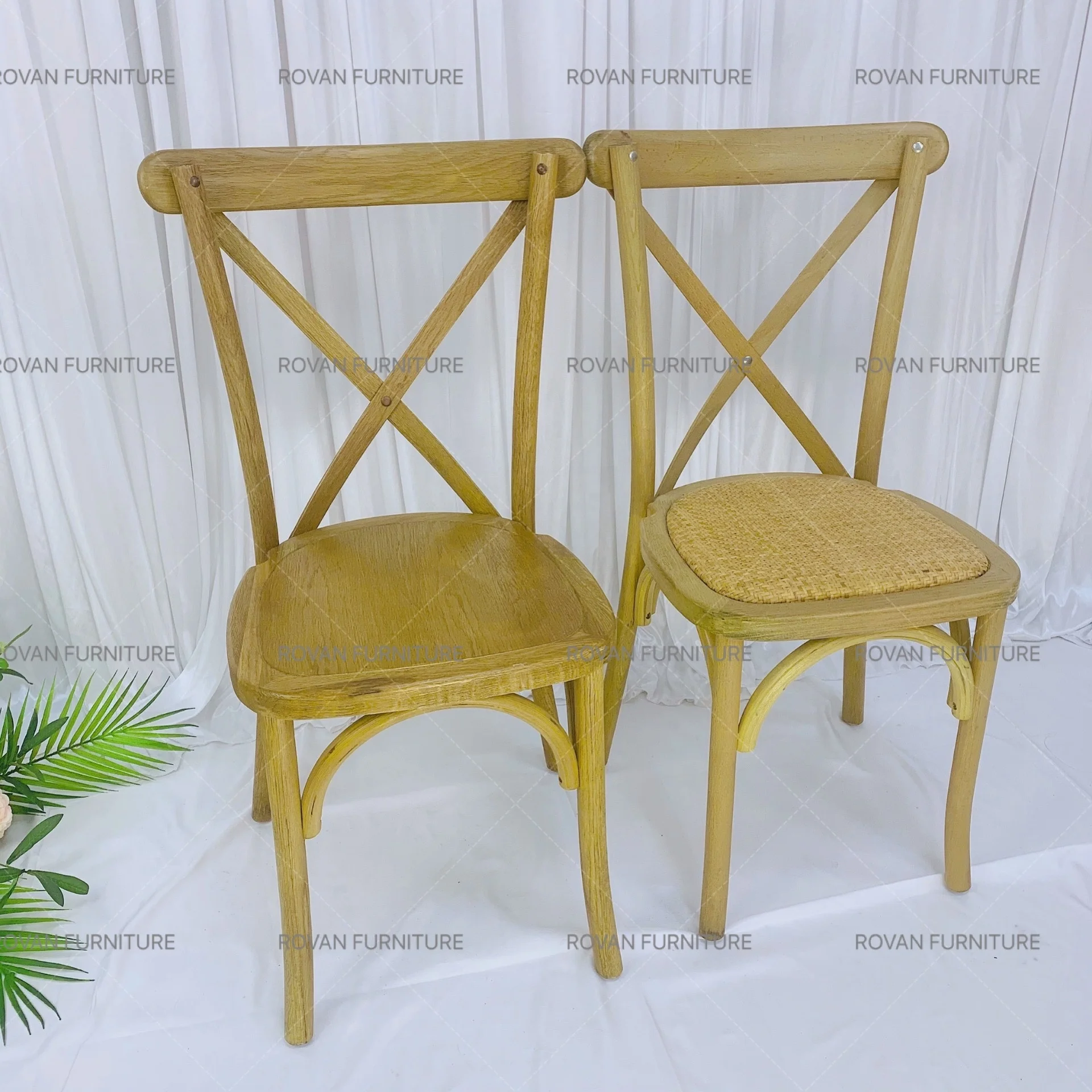 Chiavari Wedding Chair - Elegant Modern Wood Cross Back