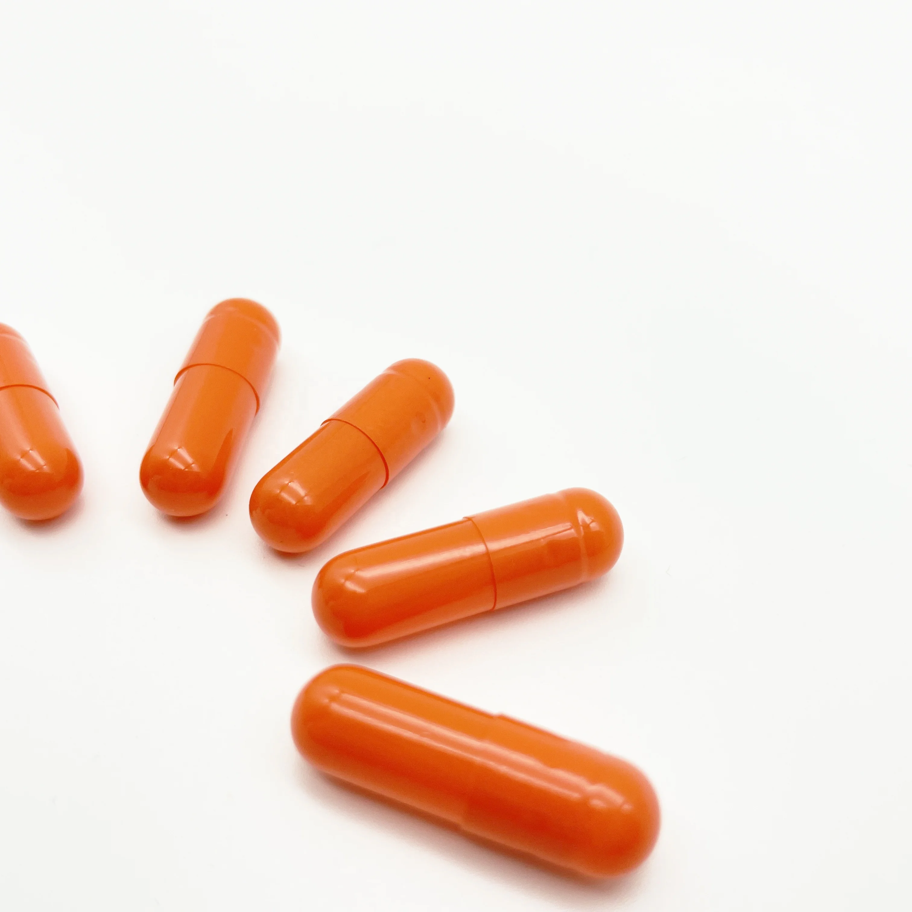 Printable Oem Natural Capsule Shell Empty Orange - Orange Capsules Size ...