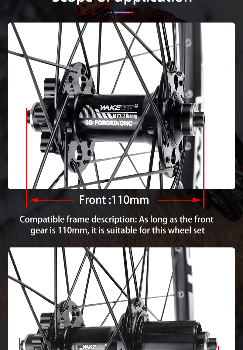 32 Holes Cycle Wheel Mountain Bike Wheelset for MTB