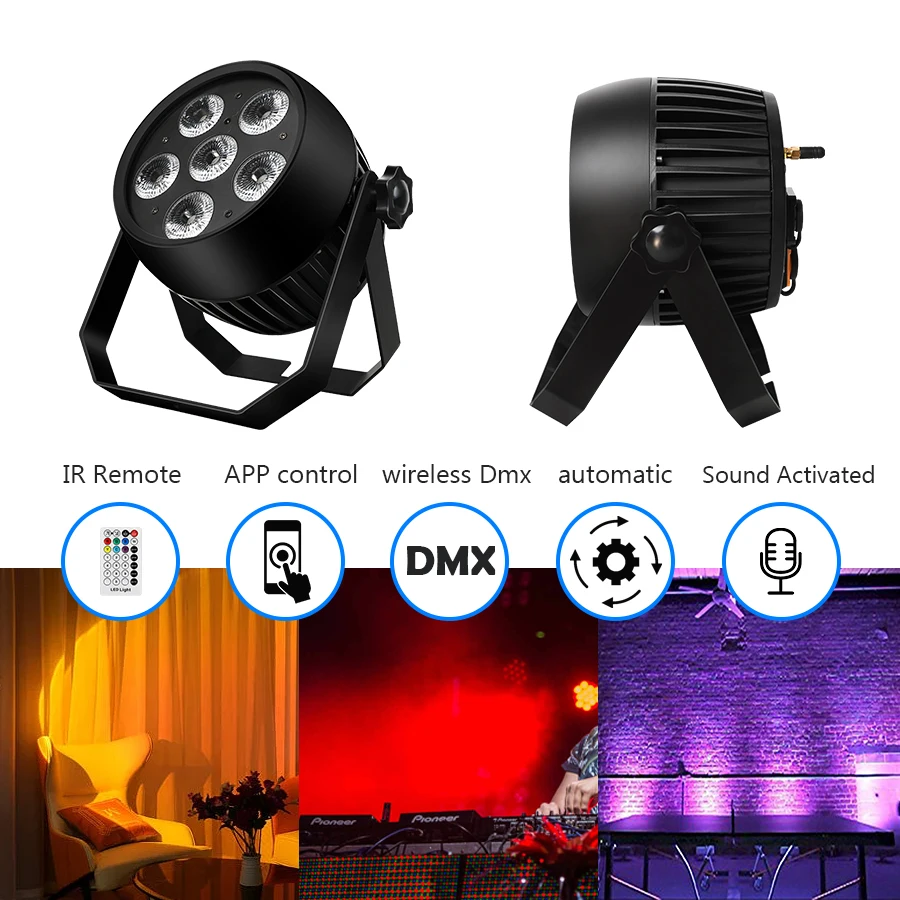 Hot Sell Powered Waterproof Battery Led Par Light - Buy Battery Par ...