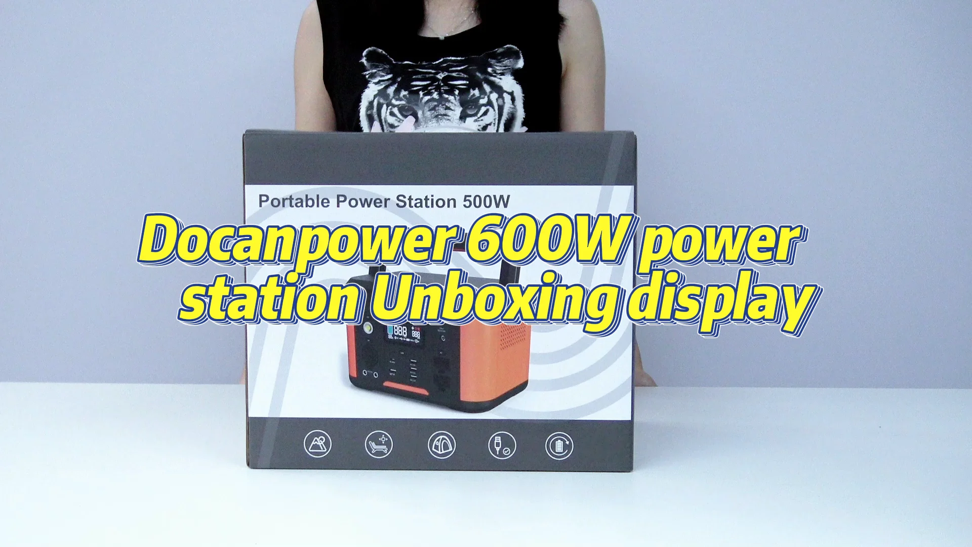 Docan Power New 600w Outdoor Charging Portable Power Station For Camping Emergency Energy Supply ...