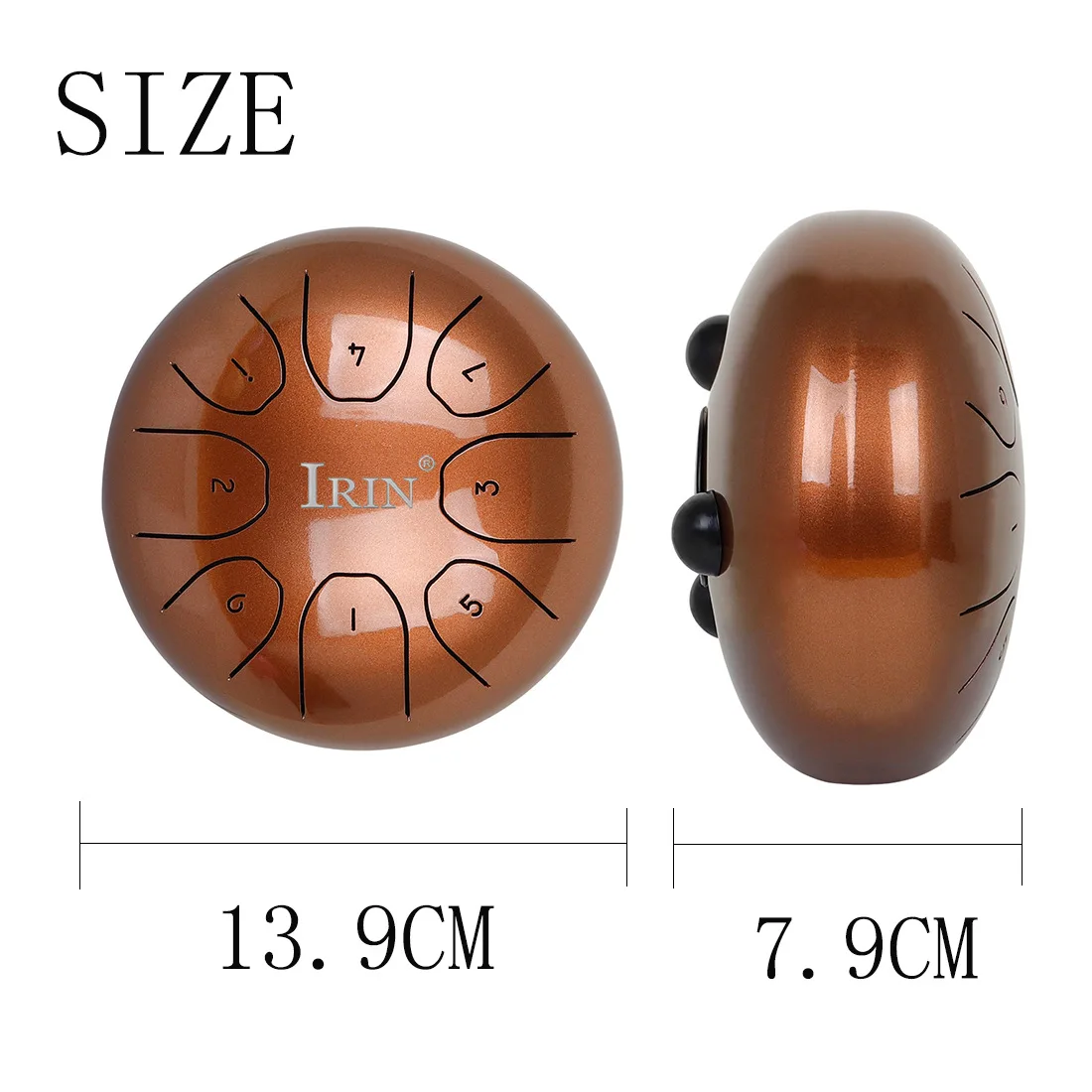 Percussion Instruments Hand Disc 14 Inch 15 Tone Lotus Flower D Key ...