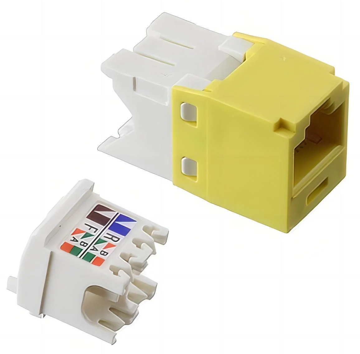 Network Tool Free Rj45 Cat6a Jack Connector Utp Module Socket Keystone ...