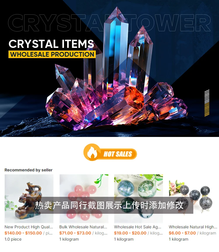 Wholesale African Jade Towers Crystals Healing Stones Crystal Point Quartz Crystal Stone Point ...