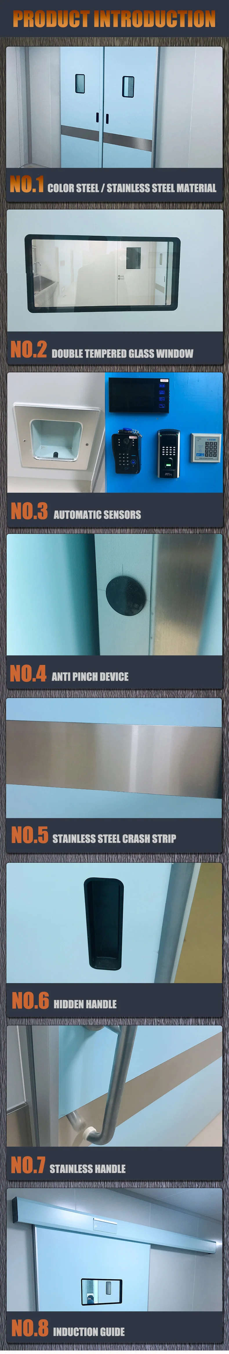 GMP Standard Automatic Hermetic Airtight Sliding Door Clean Room ...