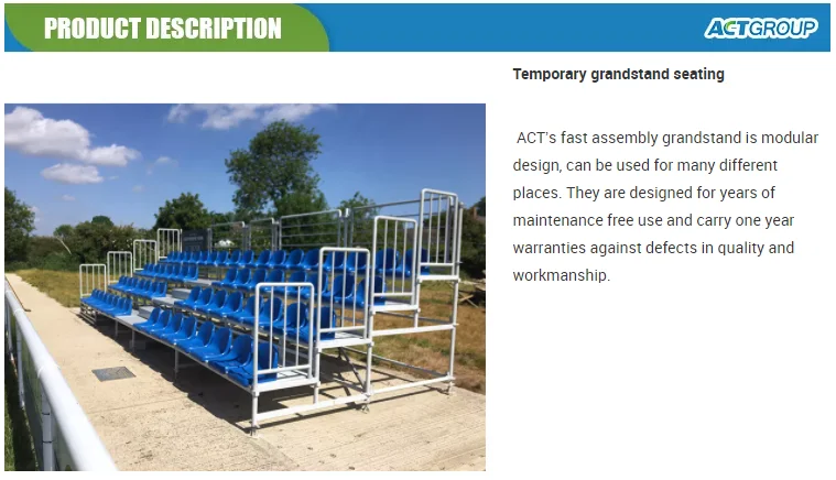 ACT Group Portable Outdoor Football Stand - Grandstand Seating